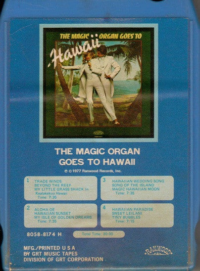 Buy The Magic Organ - The Magic Organ Goes To Hawaii (8-Track Cartridge ...